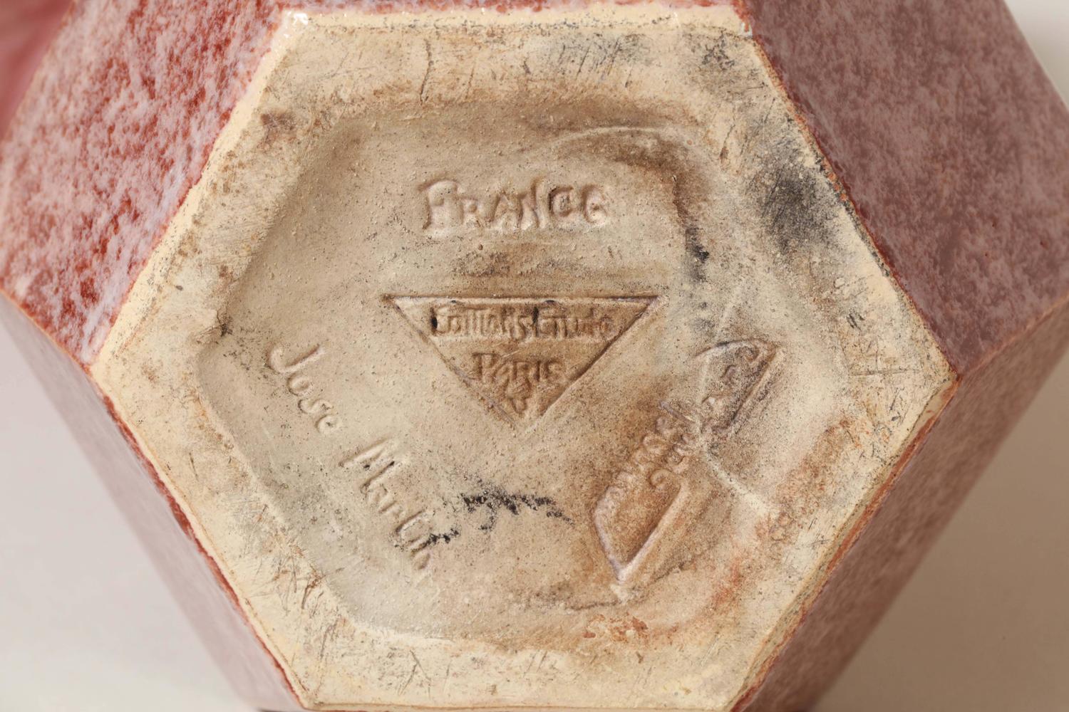 Collection of Three French Art Deco Vases by Marcel Guillard for ...