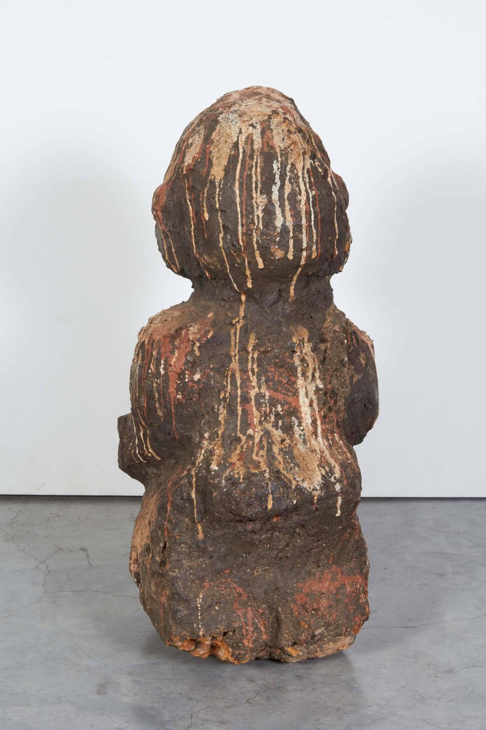 West African Stone Shrine Figure Sculpture, Great Patina And Texture ...