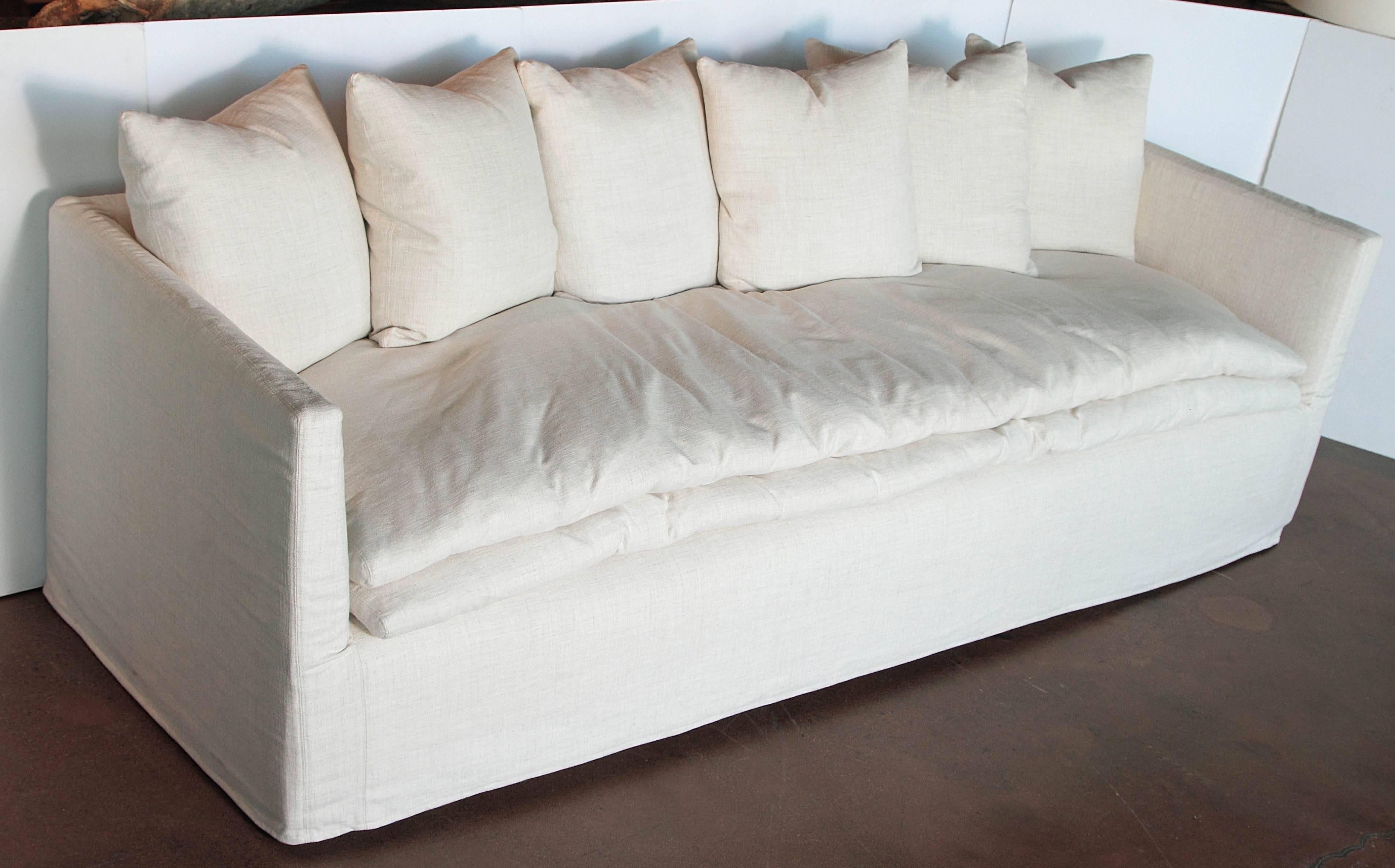 Egg Shell White Coverall Sofa at 1stDibs