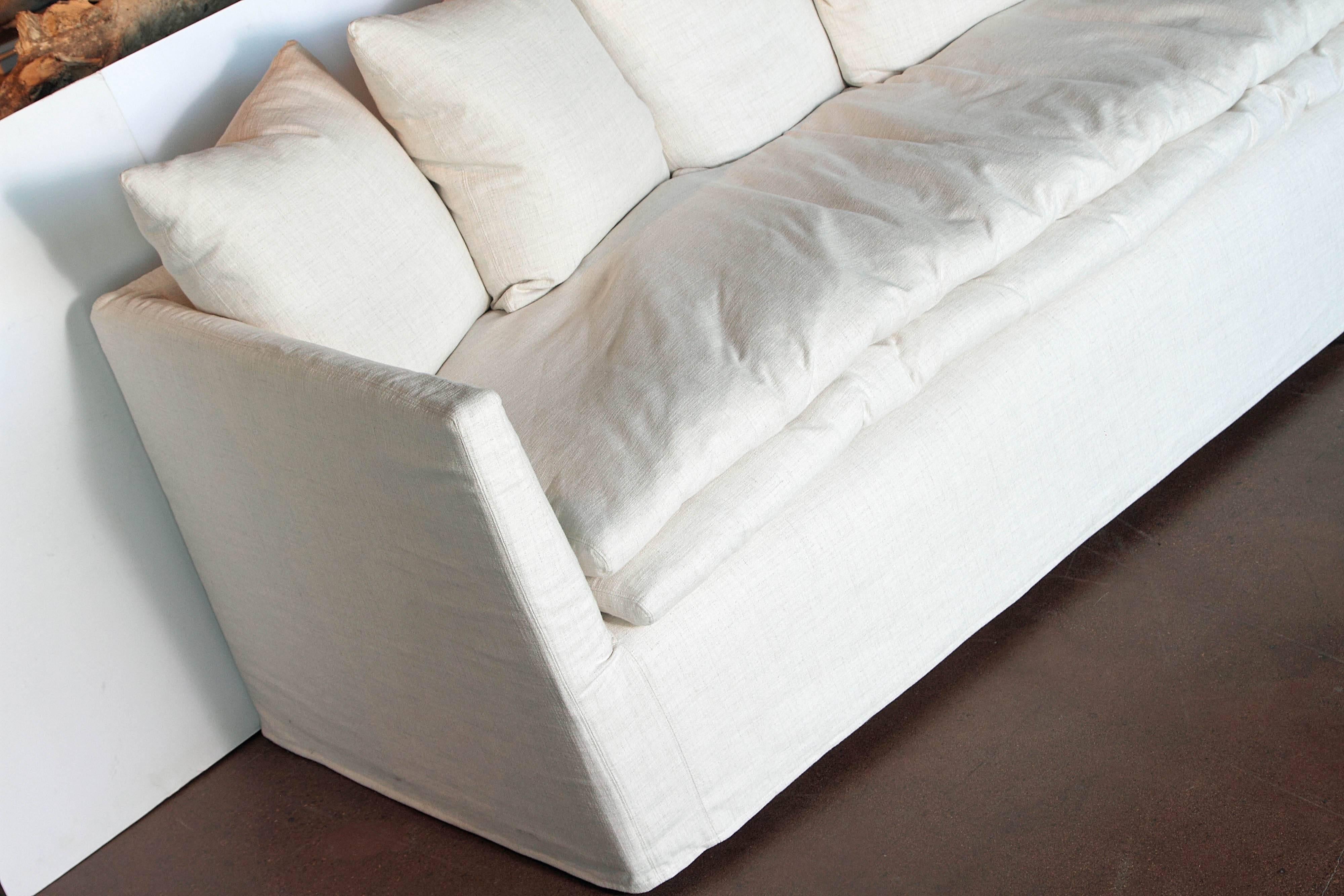 Egg Shell White Coverall Sofa at 1stDibs