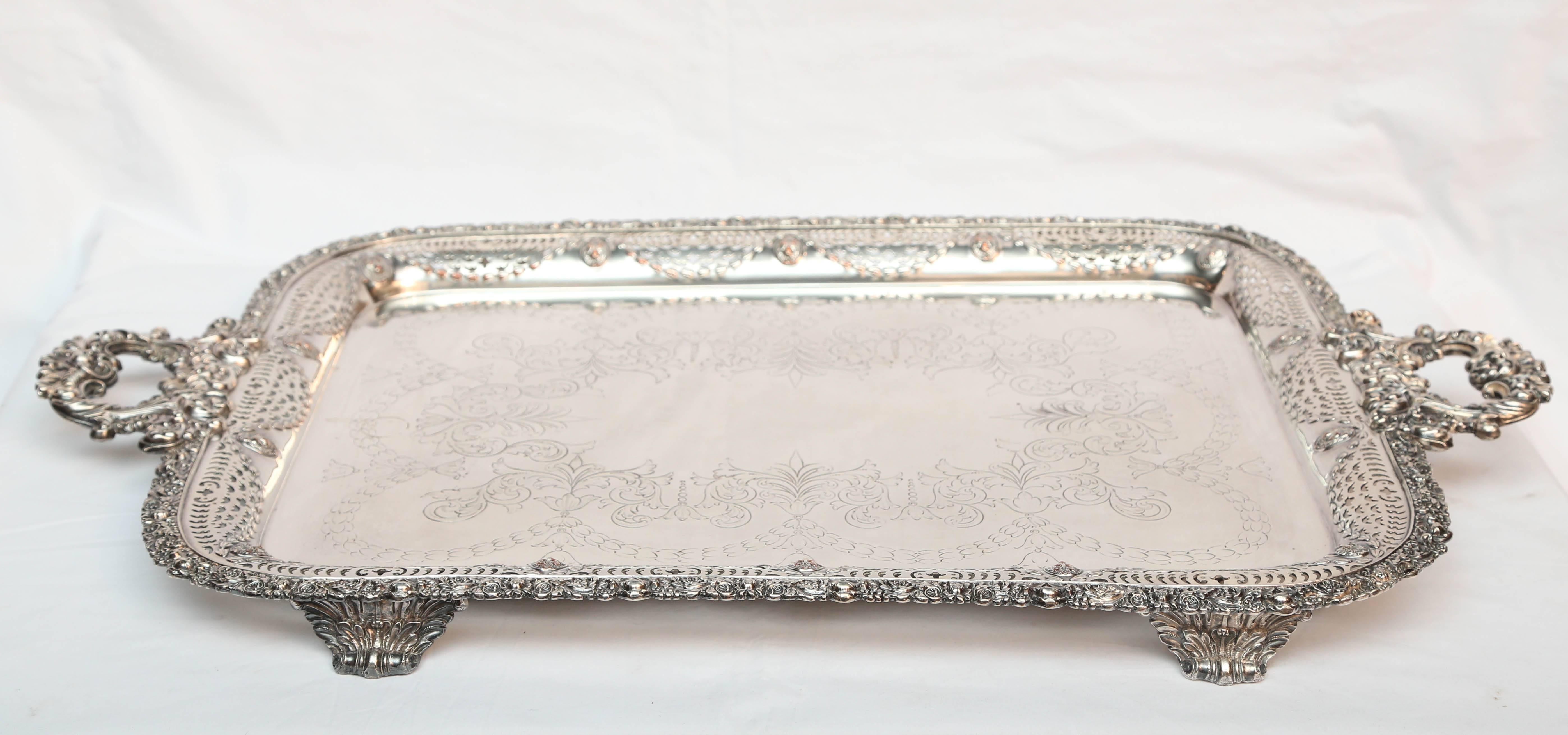 Quintessential Silvered Butler's Tray at 1stDibs