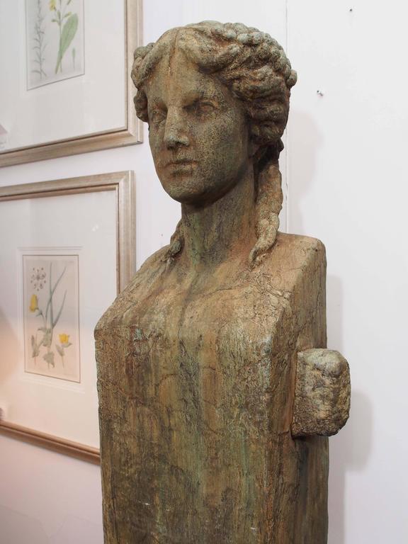 Set of Four Female Carved Stone Figures at 1stDibs