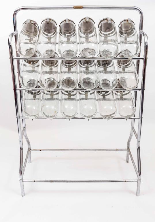 Argentinian Facilvendo Nickel Candy Jar Rack at 1stDibs