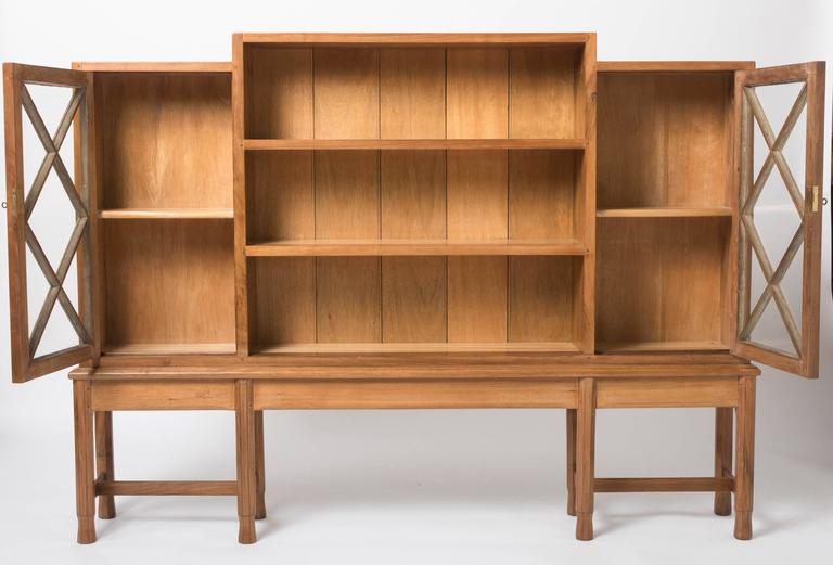 Rare Early English Walnut Bookcase by Gordon Russell at 1stDibs