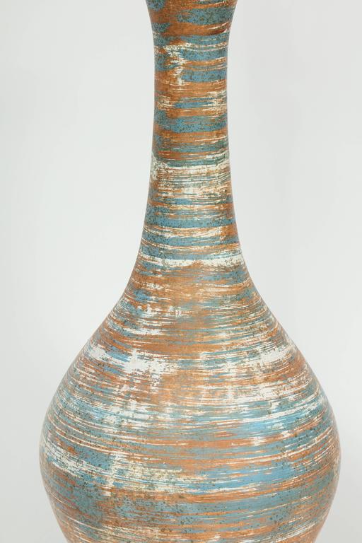 Italian Slate Blue and Rust Ceramic Table Lamps at 1stDibs | slate blue ...