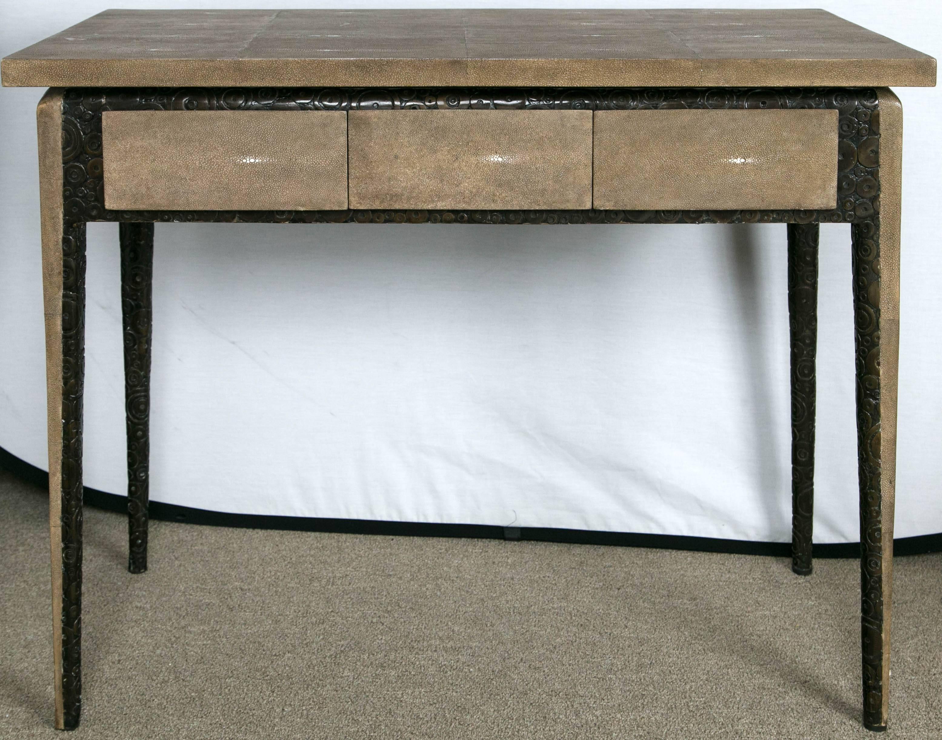 Shagreen Desk or Console by R&Y Augousti at 1stDibs