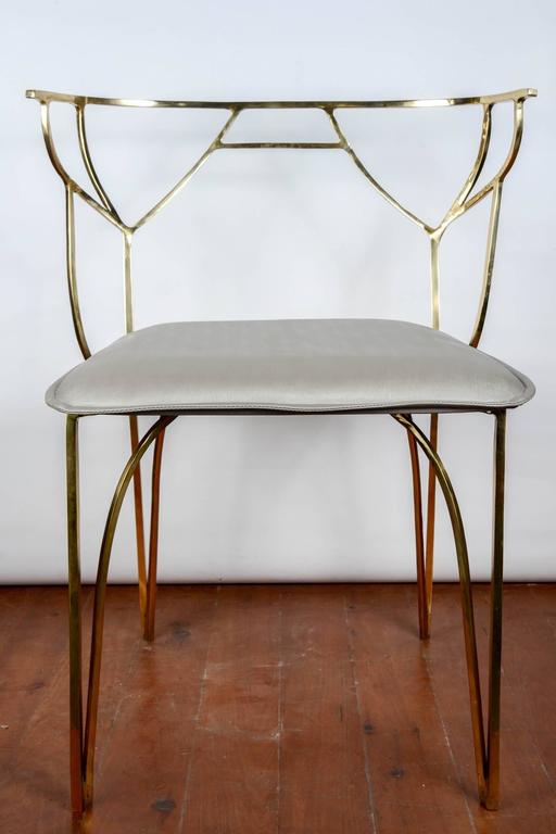 Bronze Chair for a Desk For Sale at 1stDibs
