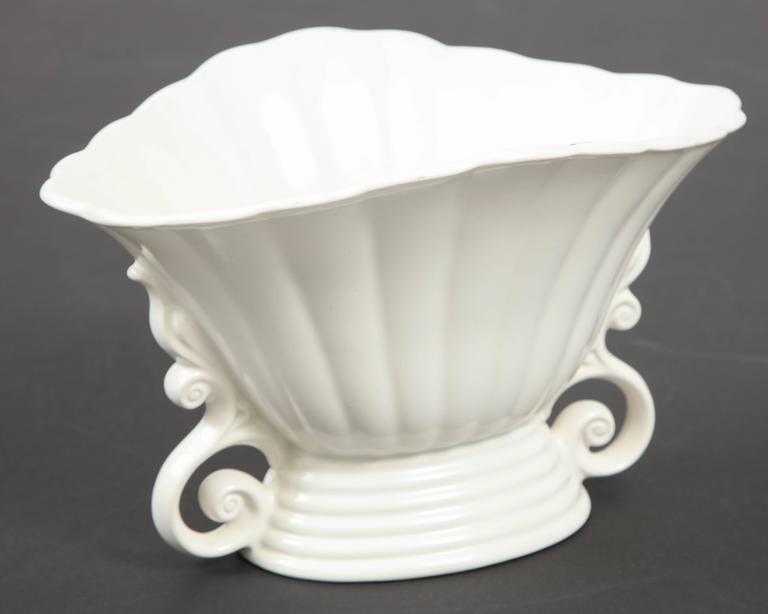 Trio of White Wade Vases For Sale at 1stDibs