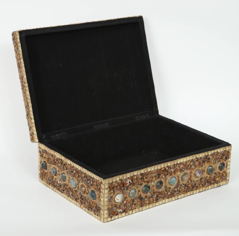 Tiger's Eye and Jade Byzantine Box at 1stDibs