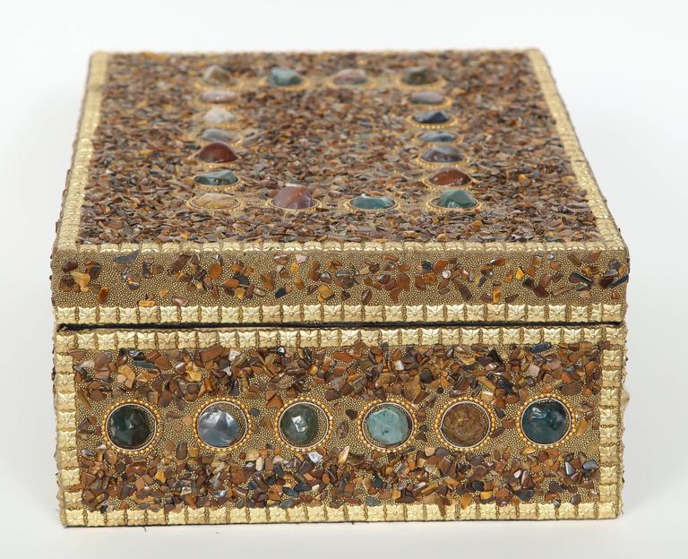 Tiger's Eye and Jade Byzantine Box at 1stDibs