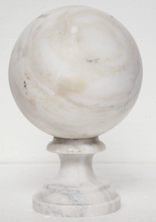 Single Marble Ball on Stand For Sale at 1stDibs