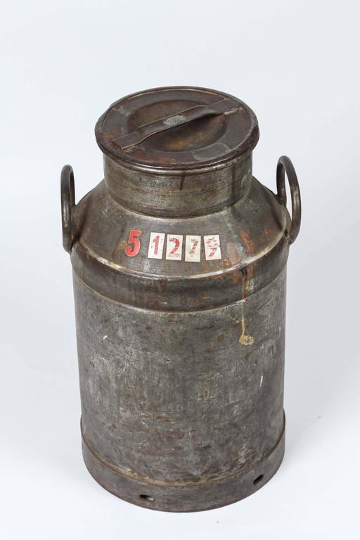 Antique Metal Milk Jug at 1stDibs