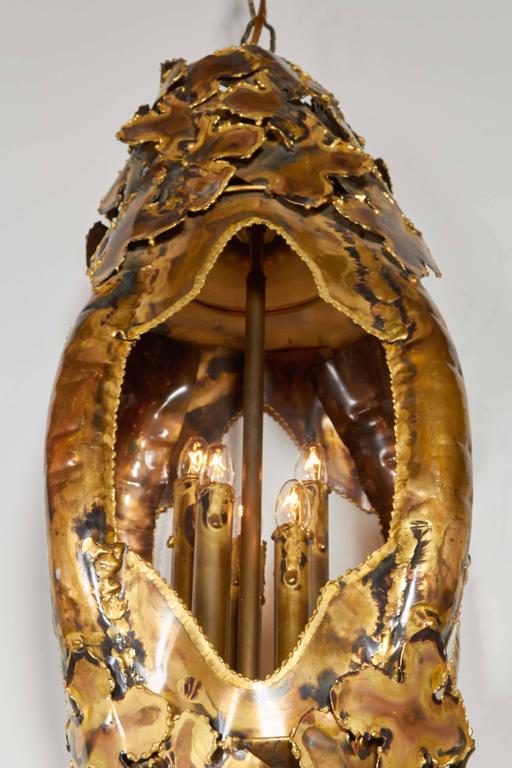 Tom Greene Brutalist Pendant Light at 1stDibs