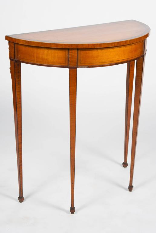 18th Century Sheraton Period Satinwood Console Table For Sale at ...