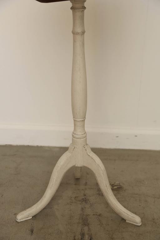 Antique Swedish Gustavian Painted Small Round Tilt-Top Table, Early ...