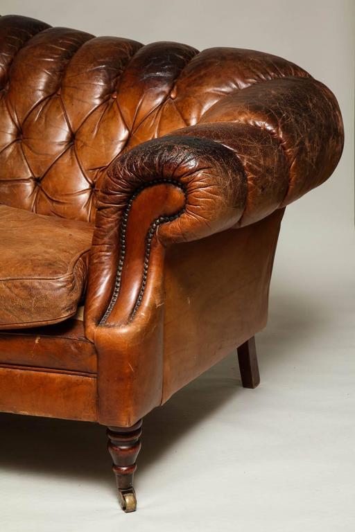 Tufted Leather Sofa at 1stDibs | tufted leather couch, tufted leather sofas