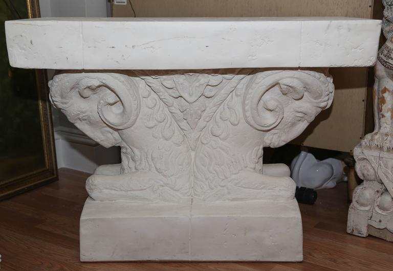 Double Ram's Head Table Base at 1stDibs