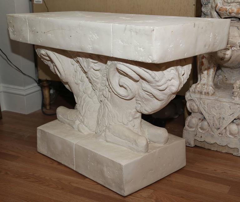Double Ram's Head Table Base at 1stDibs