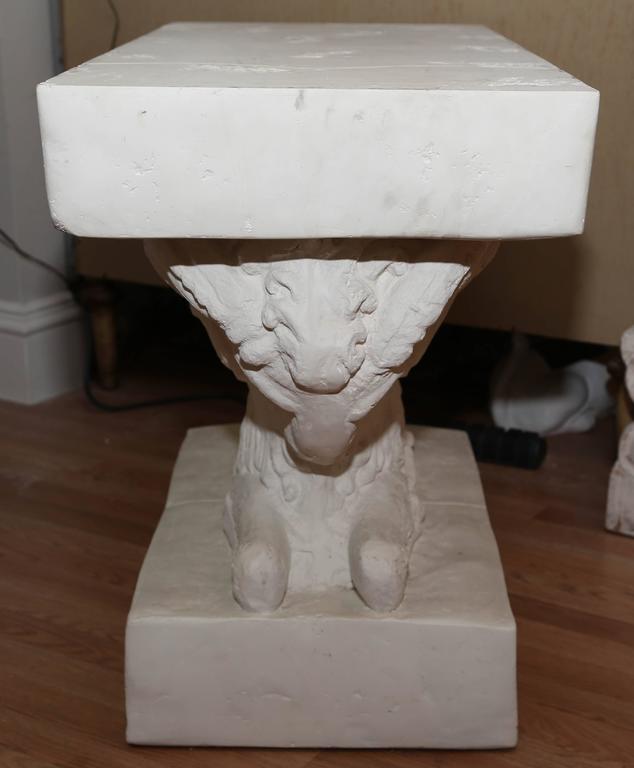 Double Ram's Head Table Base at 1stDibs