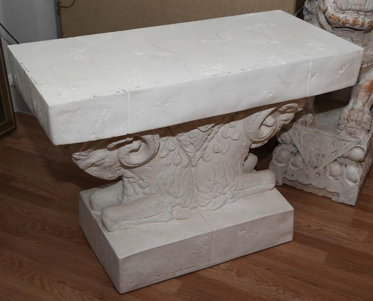 Double Ram's Head Table Base at 1stDibs