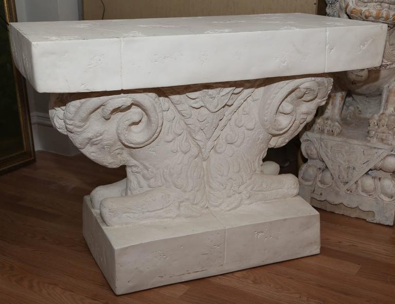 Double Ram's Head Table Base at 1stDibs