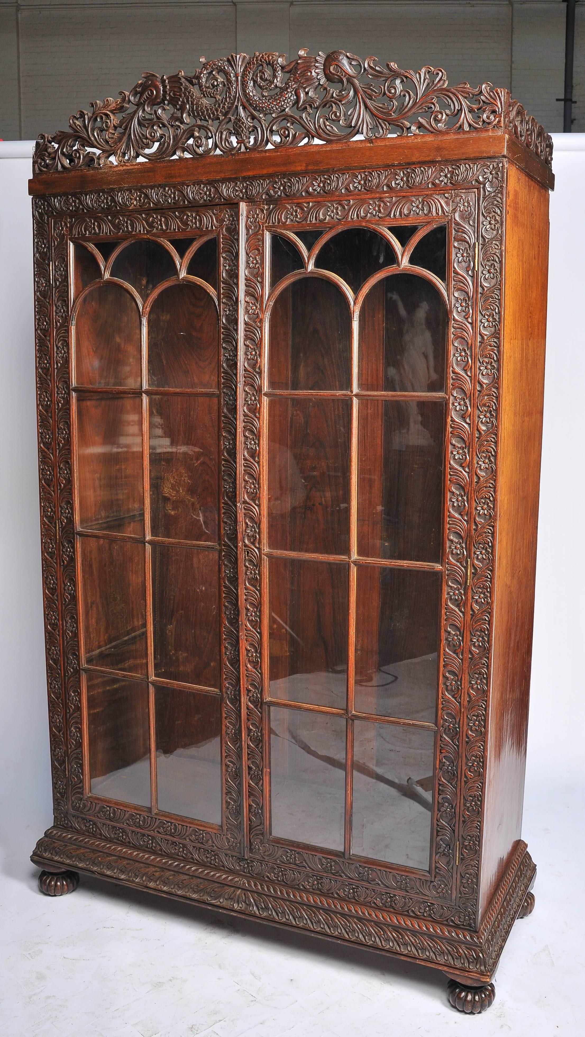 Colonial 19th Century Anglo-Indian Bookcase For Sale at 1stDibs ...