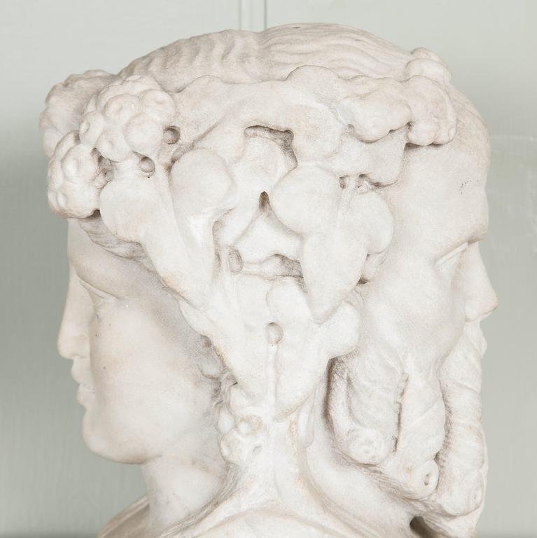 Well Carved 19th Century Roman Marble Figure of Janus at 1stDibs ...