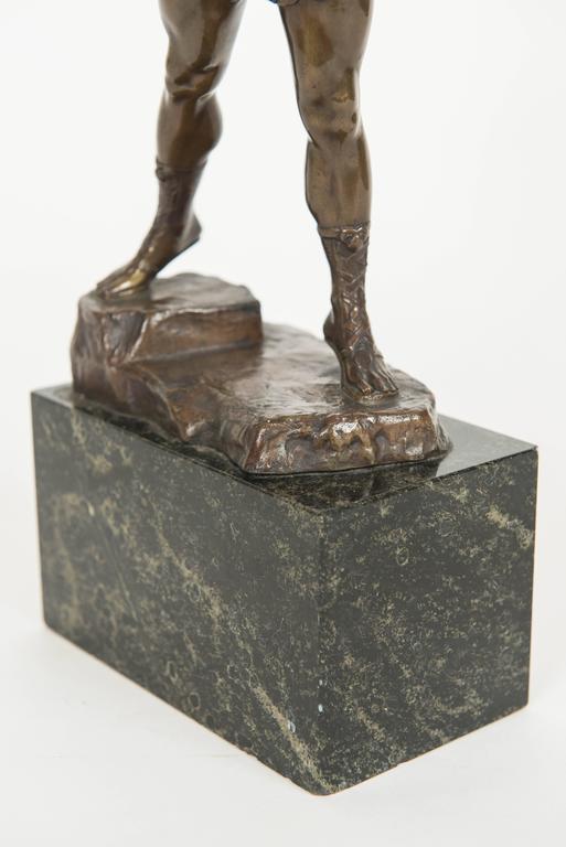 Classical Bronze Figure of a Trojan Archer by PH. E. Hamburger, circa ...