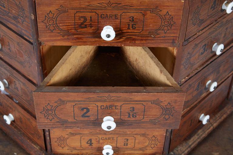 Rotating Octagon Shaped Display Cabinet with Drawer Base For Sale at ...