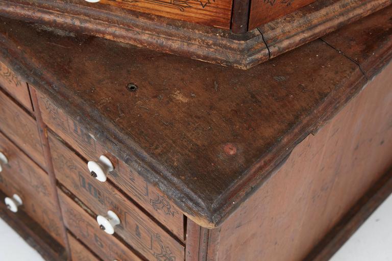 Rotating Octagon Shaped Display Cabinet with Drawer Base For Sale at ...