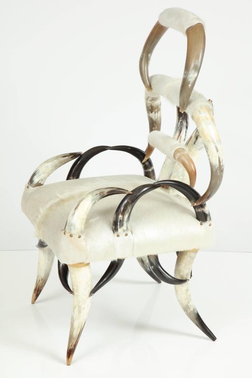 Sculptural American Horn Chair at 1stDibs