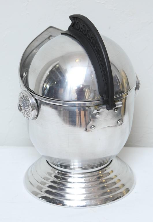 Vintage Knight's Helmet Ice Bucket at 1stDibs