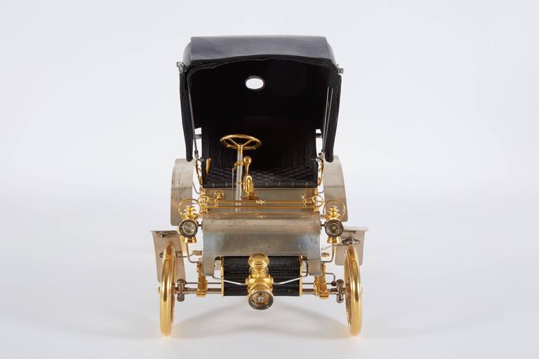 Rare Sterling Silver and Gold 1903 Scale Model "A" Ford with Diamonds ...