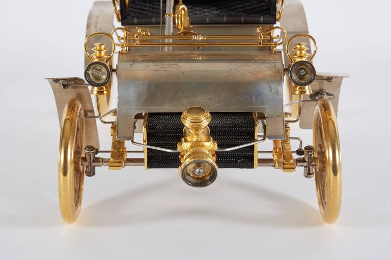 Rare Sterling Silver and Gold 1903 Scale Model "A" Ford with Diamonds ...