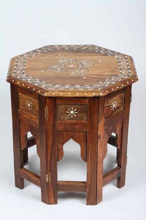 Anglo Indian Bone Inlaid Moorish Octagonal Side Table at 1stDibs ...
