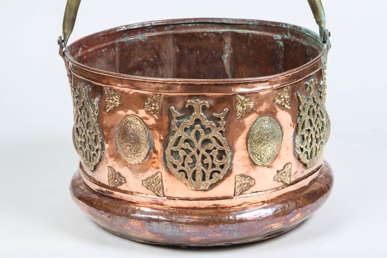 Large Moroccan Moorish Copper and Brass Planter at 1stDibs | moroccan ...