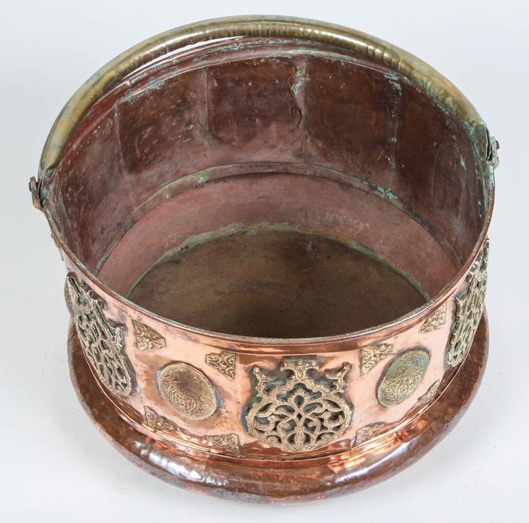 Large Moroccan Moorish Copper and Brass Planter at 1stDibs | moroccan ...