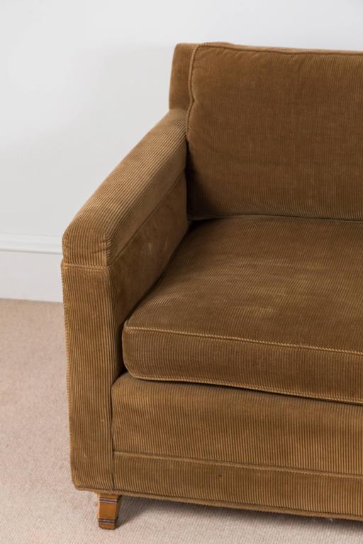 Mid-Century Danish Corduroy Sofa For Sale at 1stDibs | corduroy couch ...