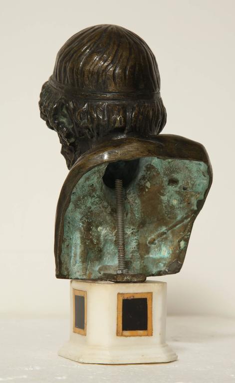 19th Century Italian Bronze Bust of Homer on Marble Socle For Sale at ...