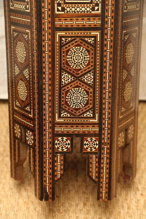 Pair of Syrian, Inlaid Wooden Hexagonal Tables at 1stDibs | syrian ...