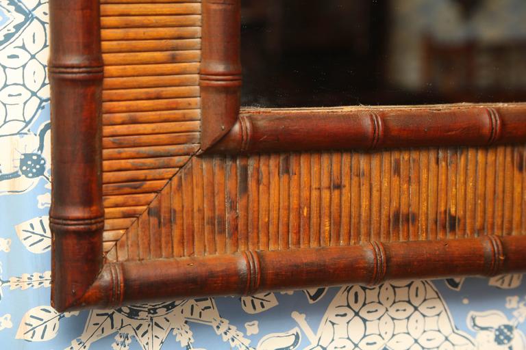 Very Sweet French Vintage Bamboo Mirror at 1stDibs | french bamboo ...