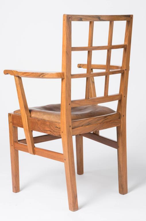 Edward Barnsley walnut single desk chair, England circa 1947 at 1stDibs