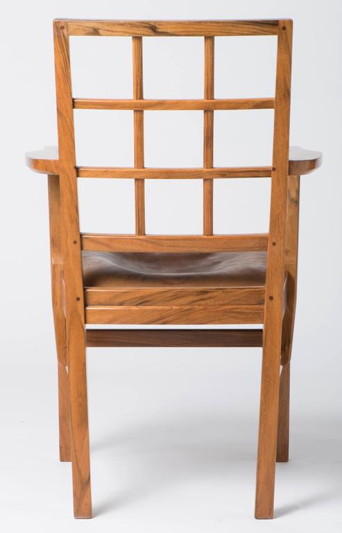 Edward Barnsley walnut single desk chair, England circa 1947 at 1stDibs