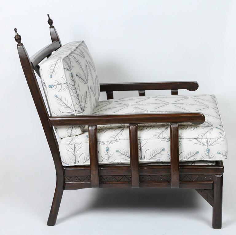 Vintage Low-Slung Walnut Lounge Chair at 1stDibs