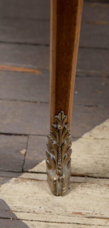 Inset Marble-Top Round Table For Sale at 1stDibs