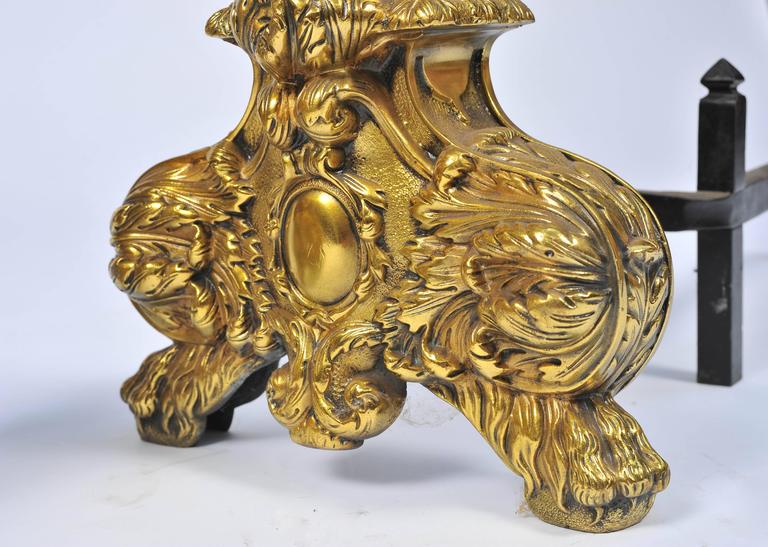 Large Pair of Antique Fire Dogs For Sale at 1stDibs | fire dogs for ...