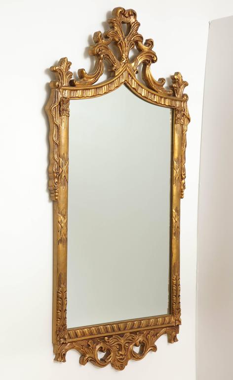 Carved Italian Gilded Mirror at 1stDibs