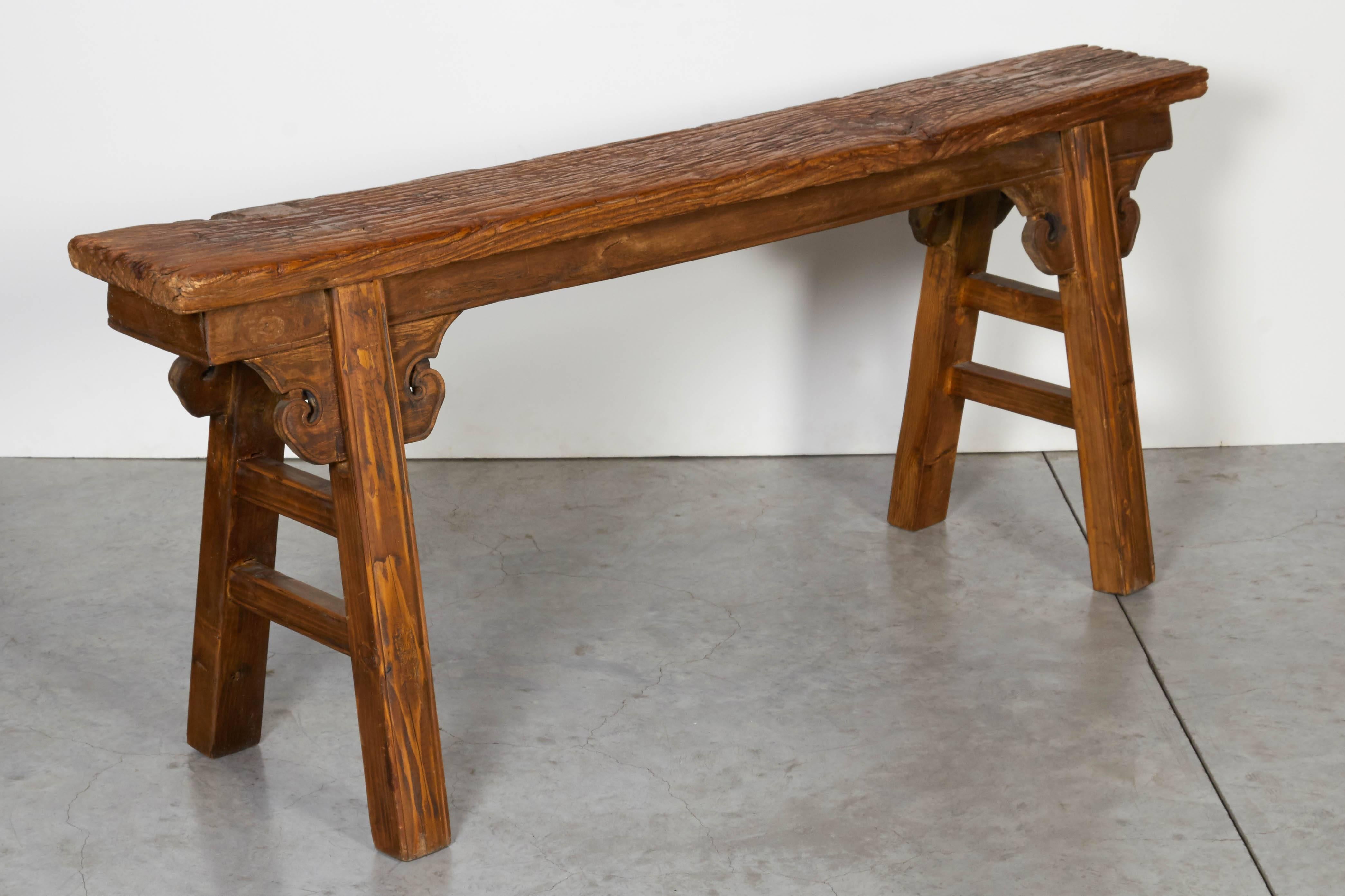 Classic Two Person Chinese Bench, circa 1900 at 1stDibs