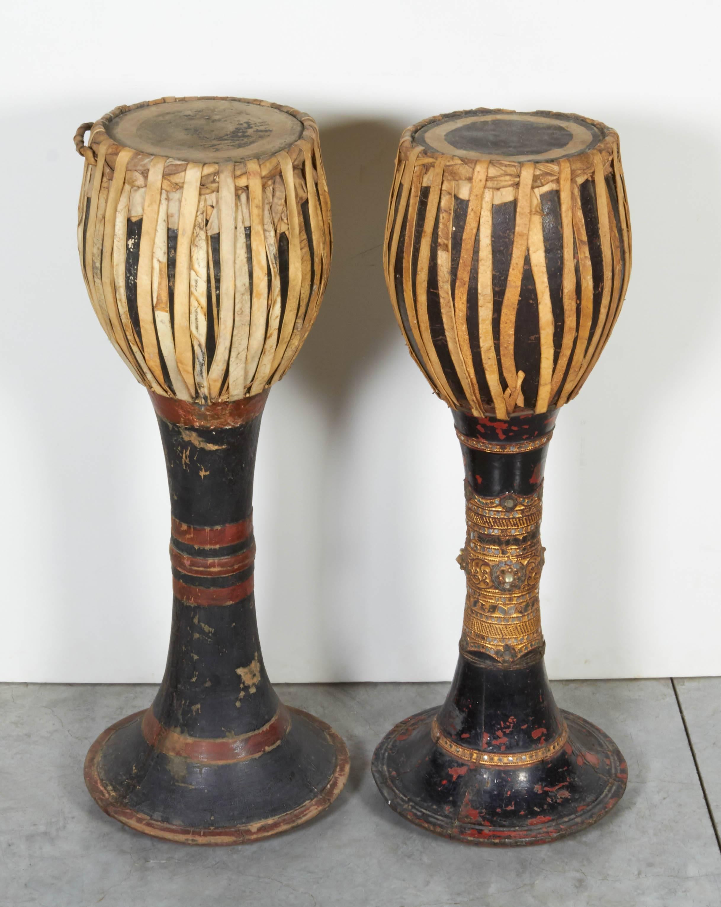 Vintage Ceremonial Hill Tribe Drums from Thailand at 1stDibs | thai ...