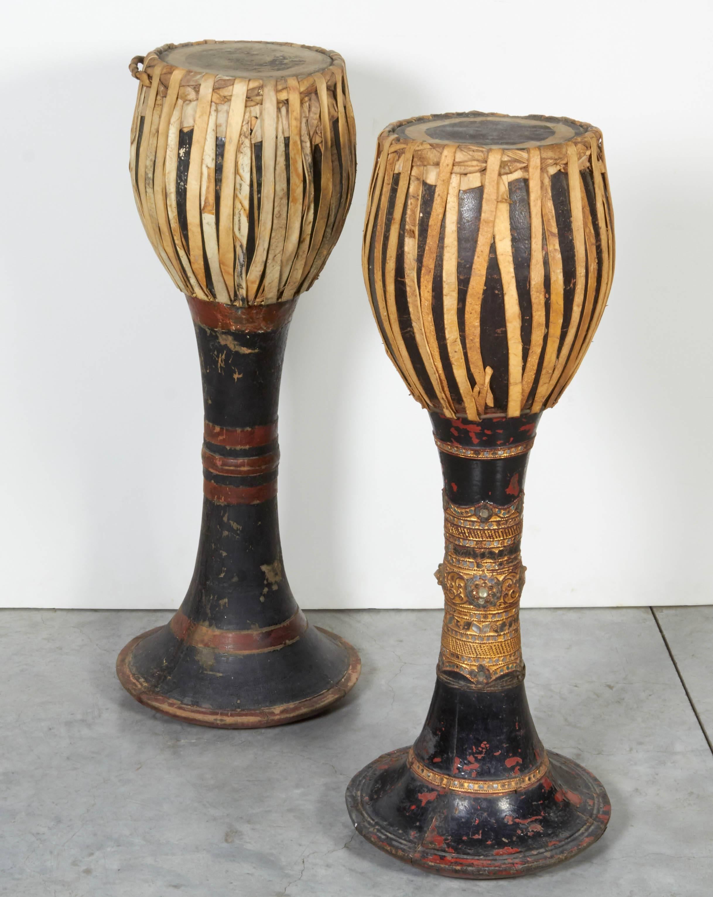 Vintage Ceremonial Hill Tribe Drums from Thailand at 1stDibs | thai ...